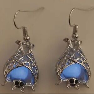 Jewelry | Glowing Bat Hanging Upside Down Lacey Mesh Lattice Wing ...